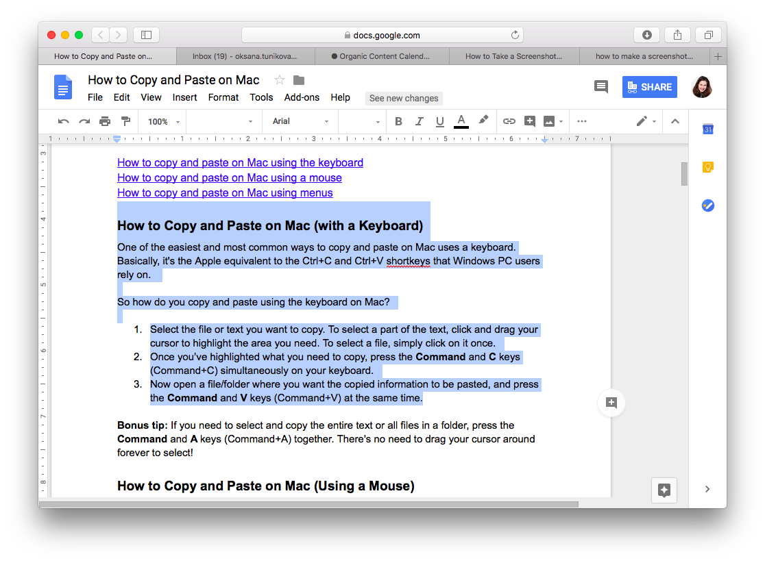 How To Copy And Paste On Mac
